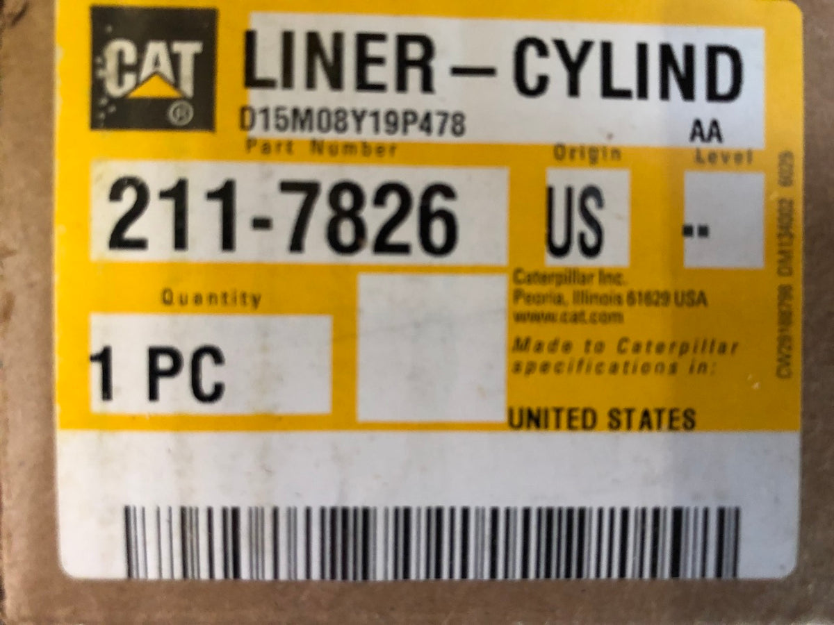 New Caterpillar cylinder liner 211-7826 (2117826, 523-8663, 5238663 ...