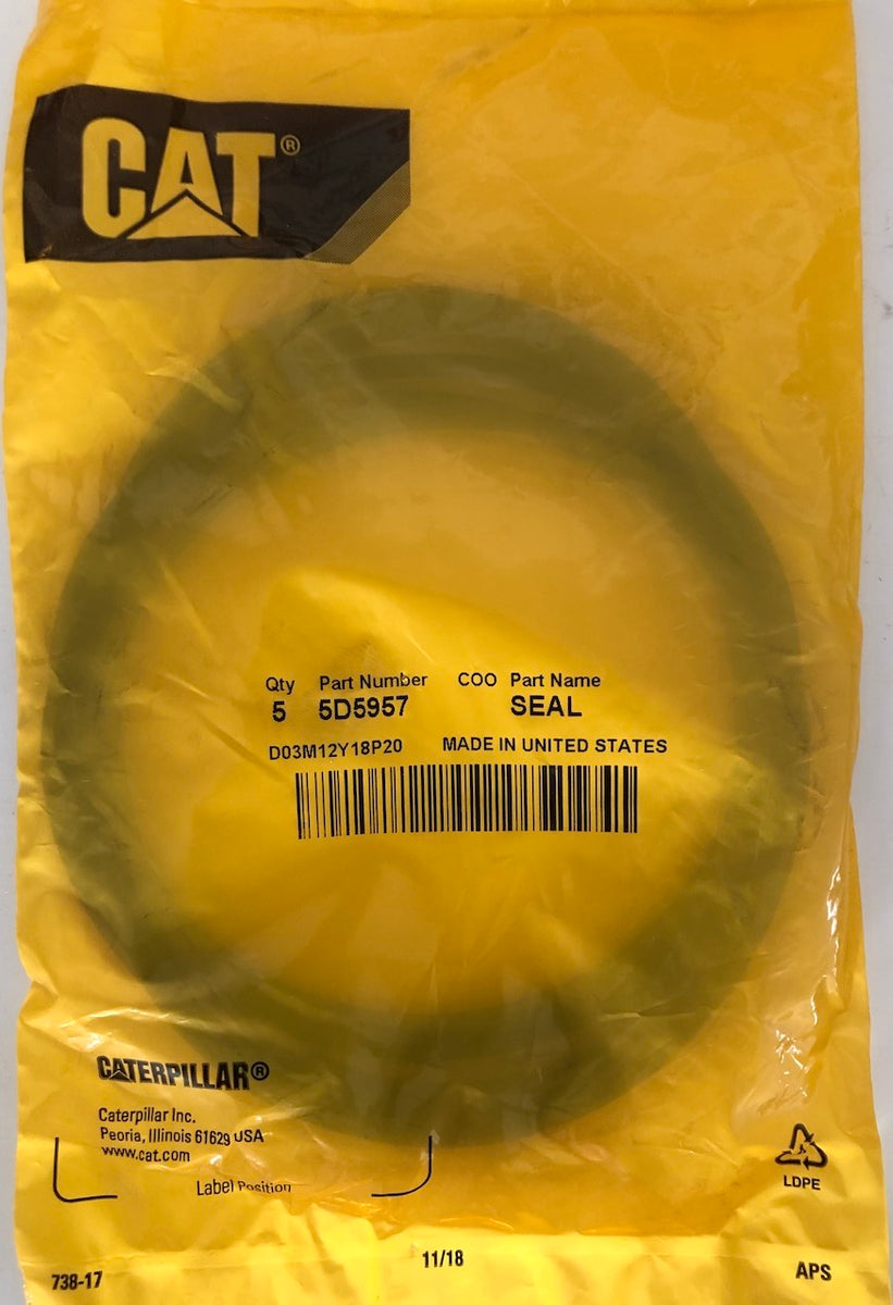 New Caterpillar seal 5D-5957 (5D5957, 102-8038, 1028038) - 5 pieces ...