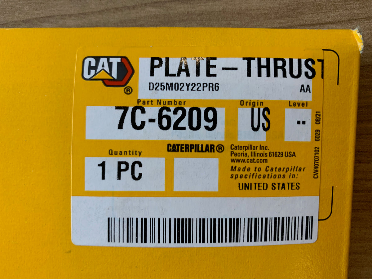 New Caterpillar Thrust Plate 7C-6209 (7C6209, 2W-0646, 2W0646) – Yellow ...