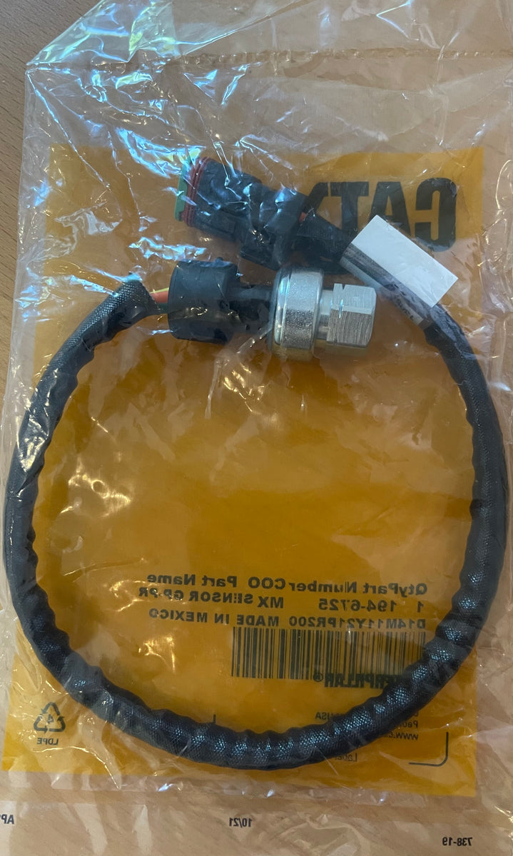 New Caterpillar Pressure Sensor 194-6725 (1946725) – Yellow Power
