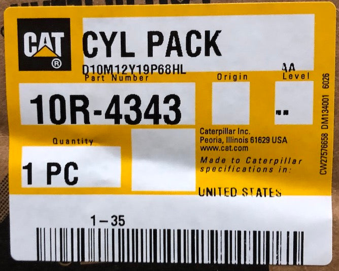New Caterpillar Reman Cylinder Pack 10R-4343 (10R4343, 10R-1817, 10R18 ...