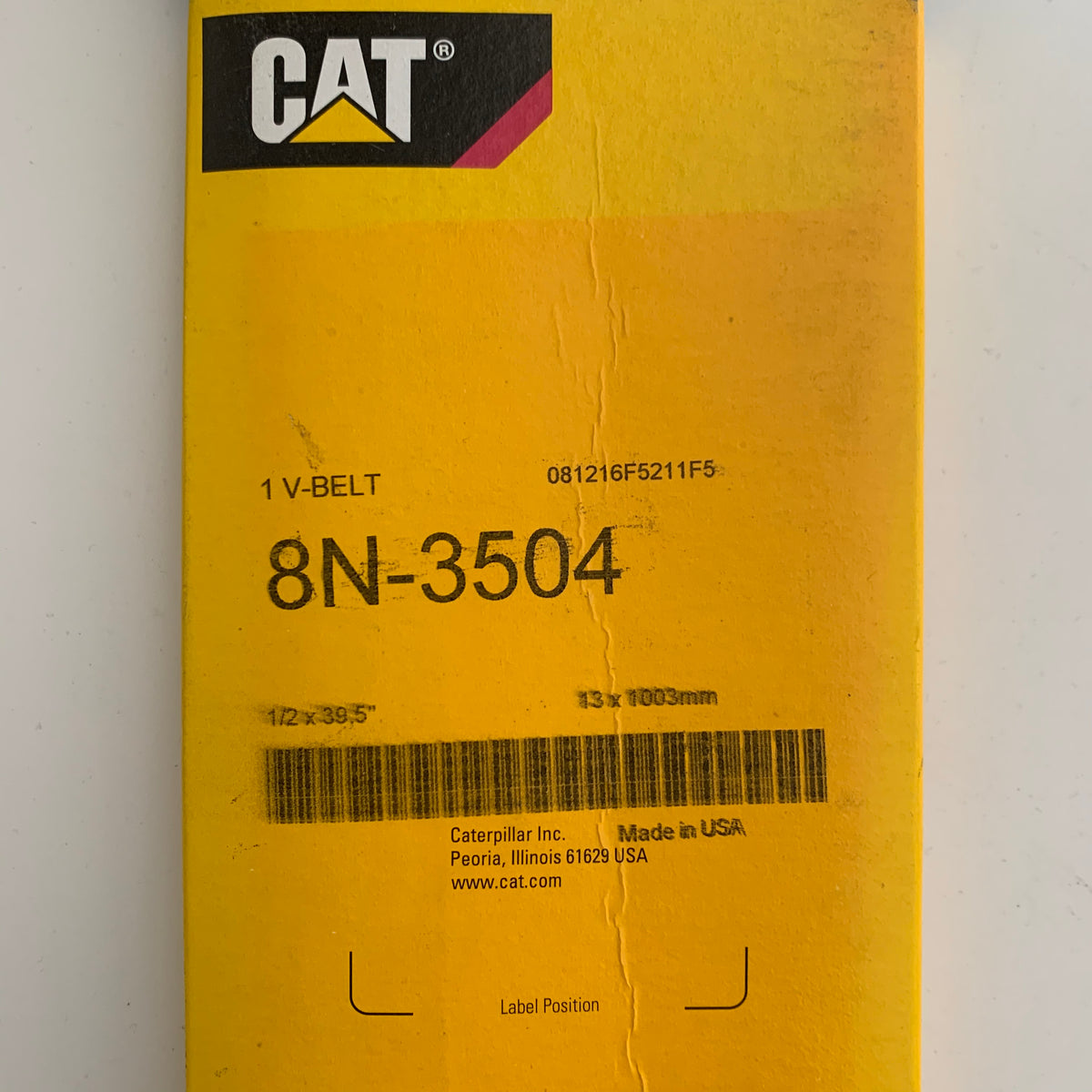 New Caterpillar V-Belt 8N3504 – Yellow Power