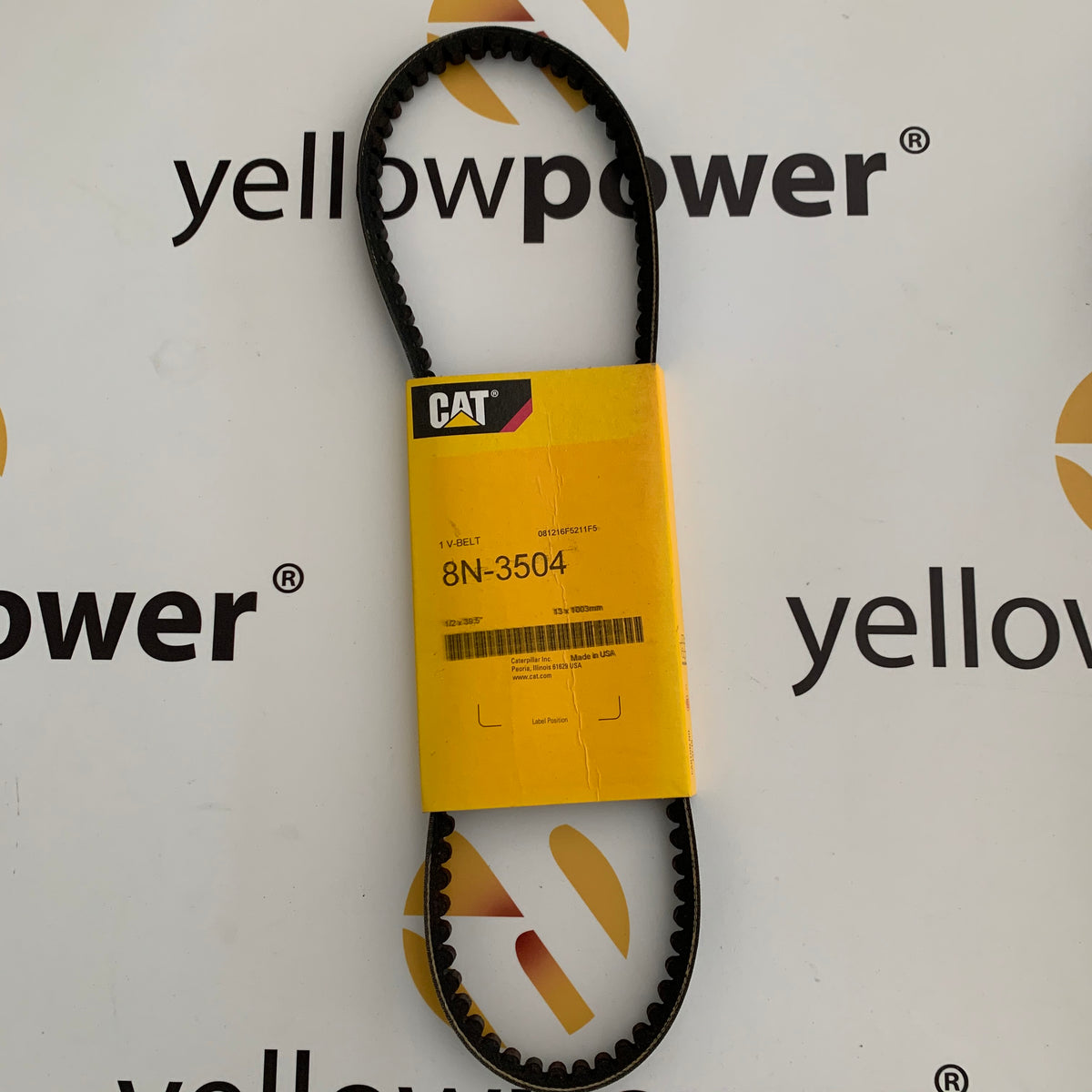 New Caterpillar V-Belt 8N3504 – Yellow Power